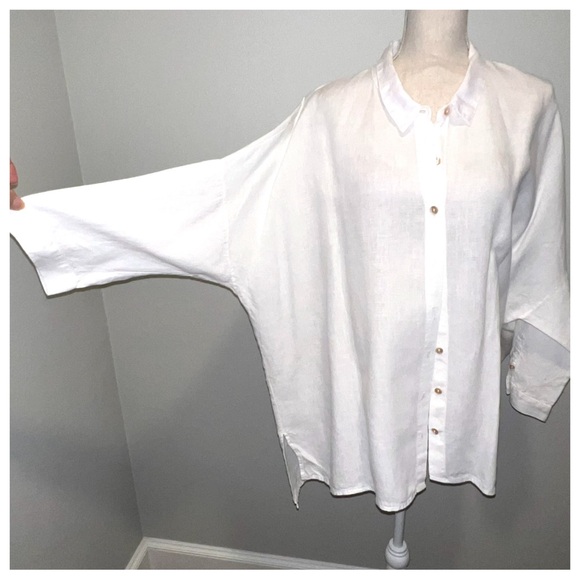 Ina | Tops | Inae Collection Linen Button Down Shirt | Poshmark